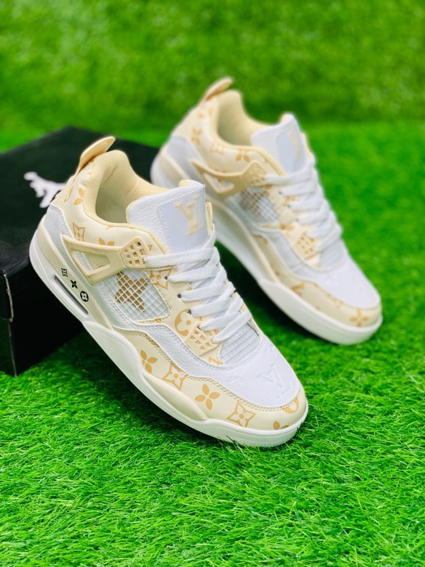 Air Jordan 4 LOUIS VUITTON “CREAM WHITE” – Kate Store
