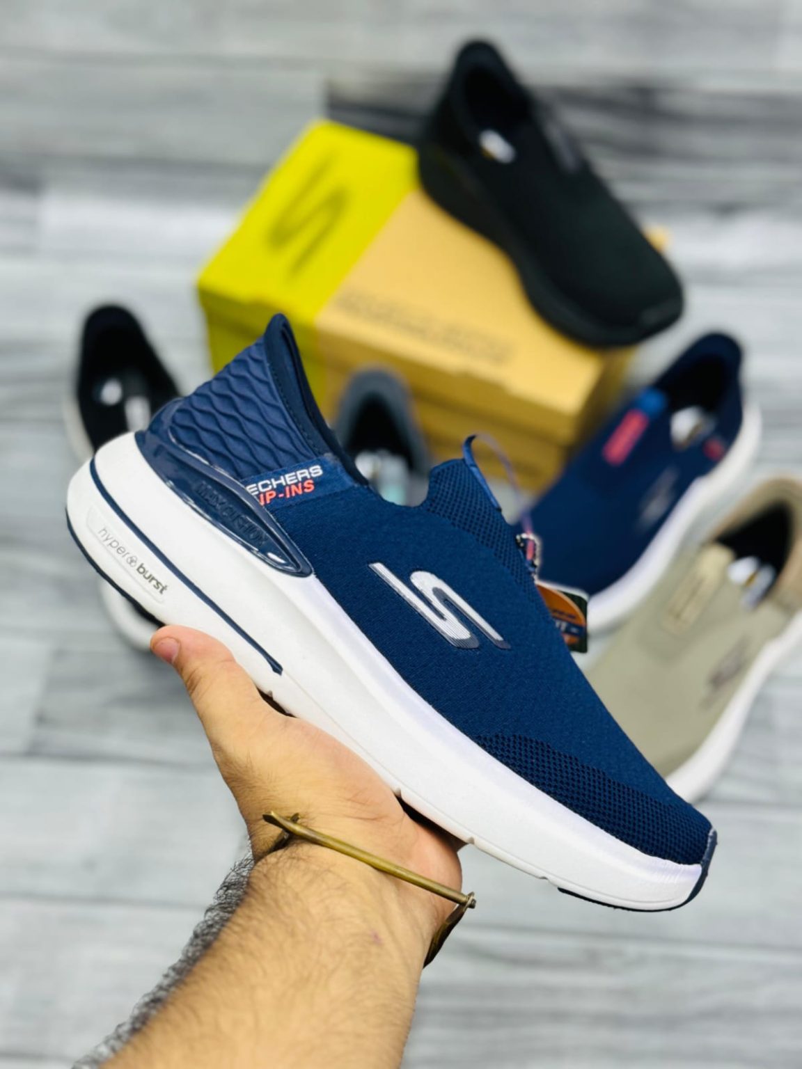 Skechers Hyper Burst “Blue/White” – Kate Store
